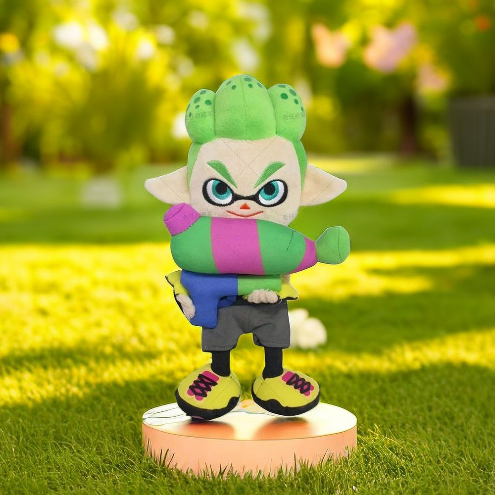 Аниме Мягкие Игрушки Splatoon 3 SPL2 Inkling Boy - Neon Green Игрушка ...