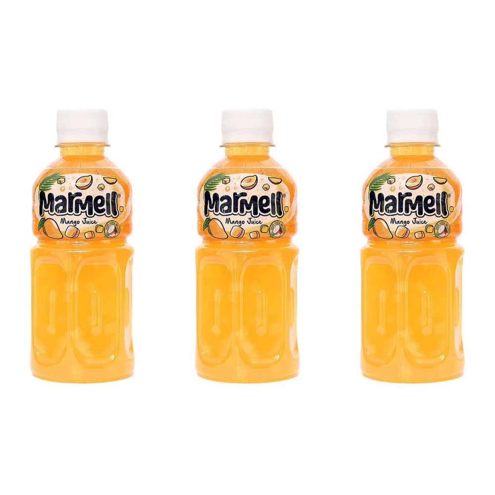 Напиток негазированный со вкусом манго и кокосовым желе Marmell, 3 шт ...