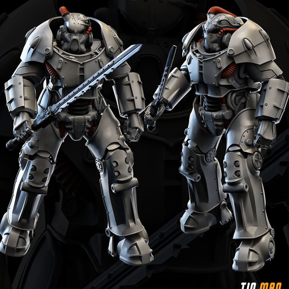 Fallout Enclave Power Armor / Силовая броня - коллекционная фигурка под ...