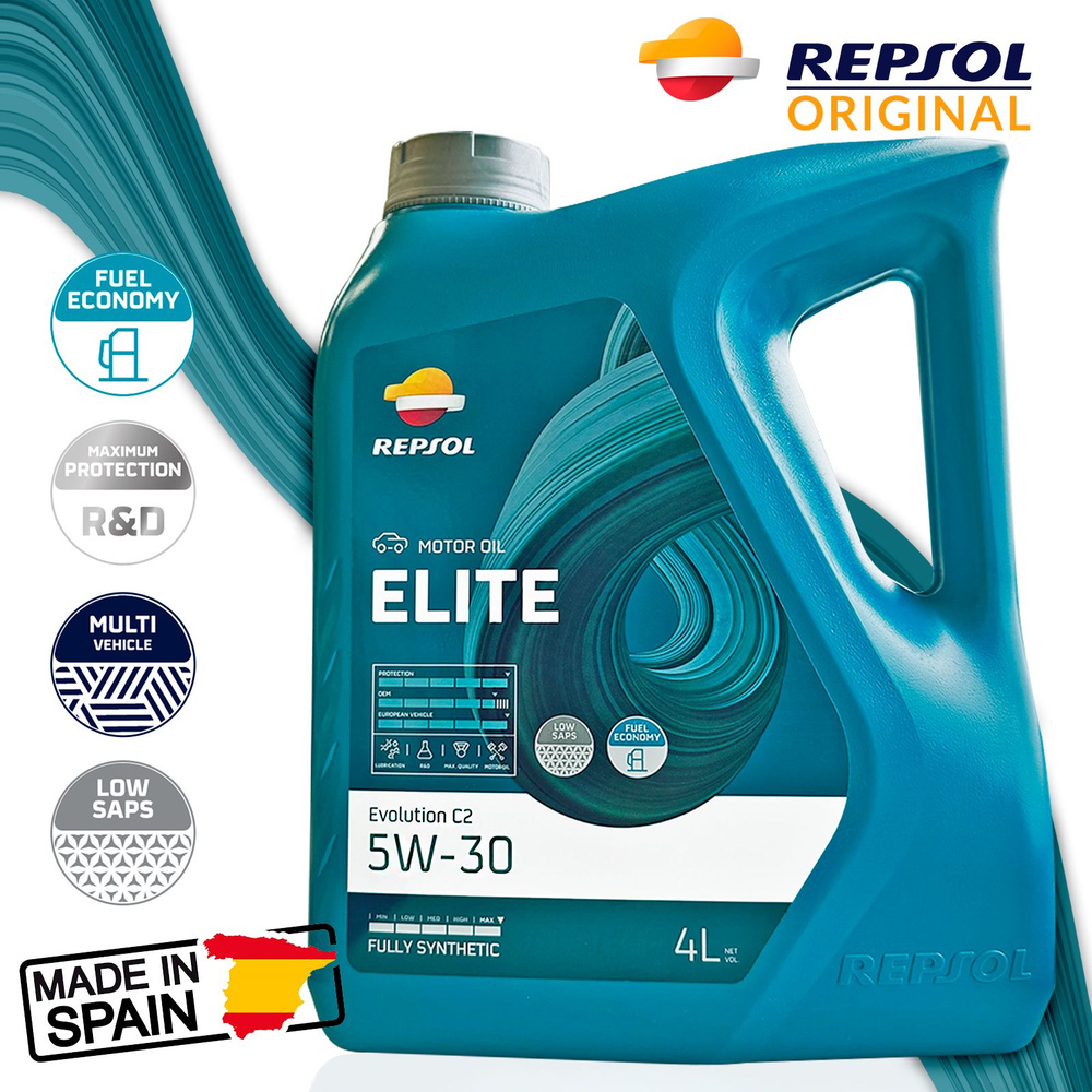 Масло моторное Repsol rp elite evolution 5W-30 Синтетическое 4 л ...