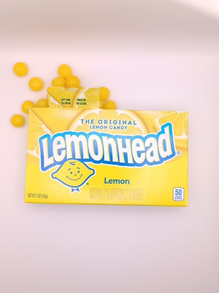 Кислая конфета, драже Ferrara Lemonhead Лимон, 142г - купить с ...
