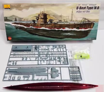 Сборная модель немецкая подводная лодка типа IX-B U-107 1:200 купить на ...