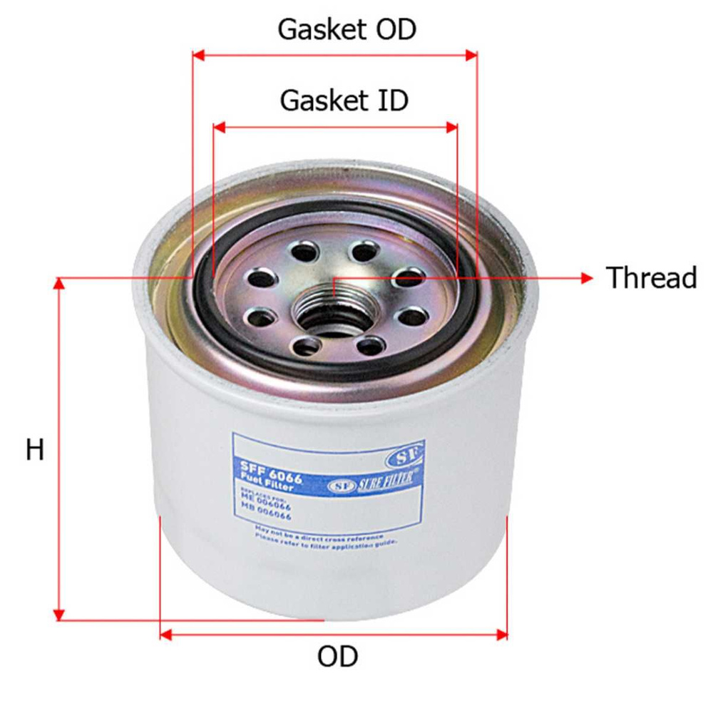 Фильтр топливный Sure filter Hyundai HD65/72/78/County/Mitsubishi ...