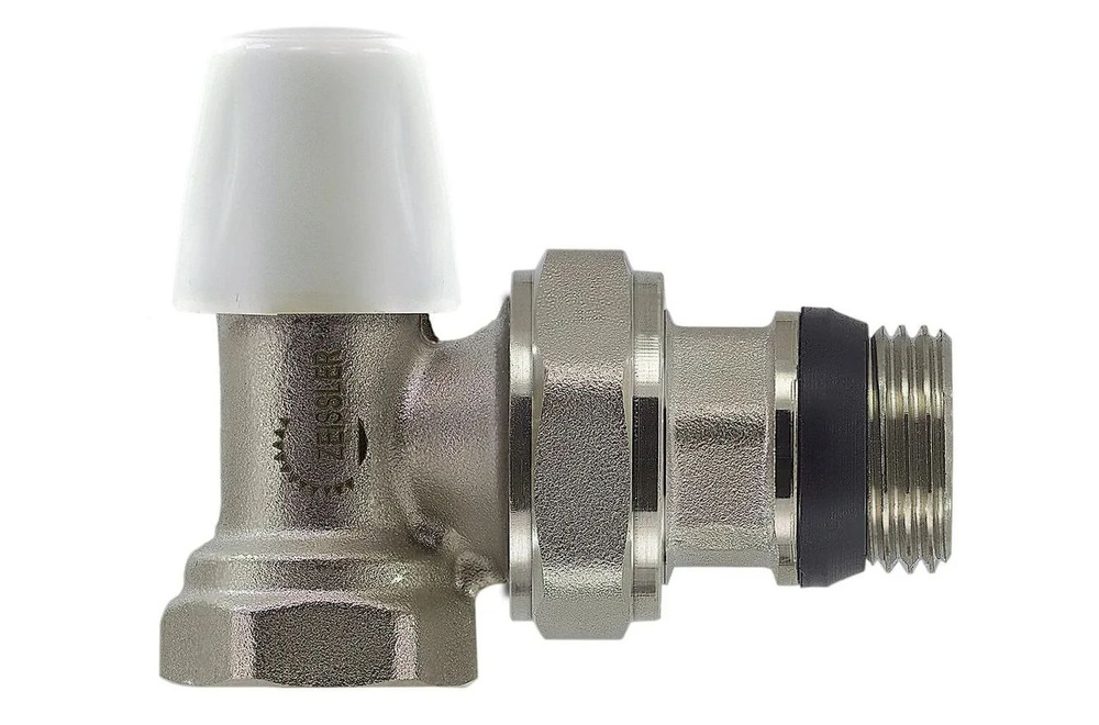 Клапан нижний радиаторный настроечный, угловой с кольцевым уплотнением ...