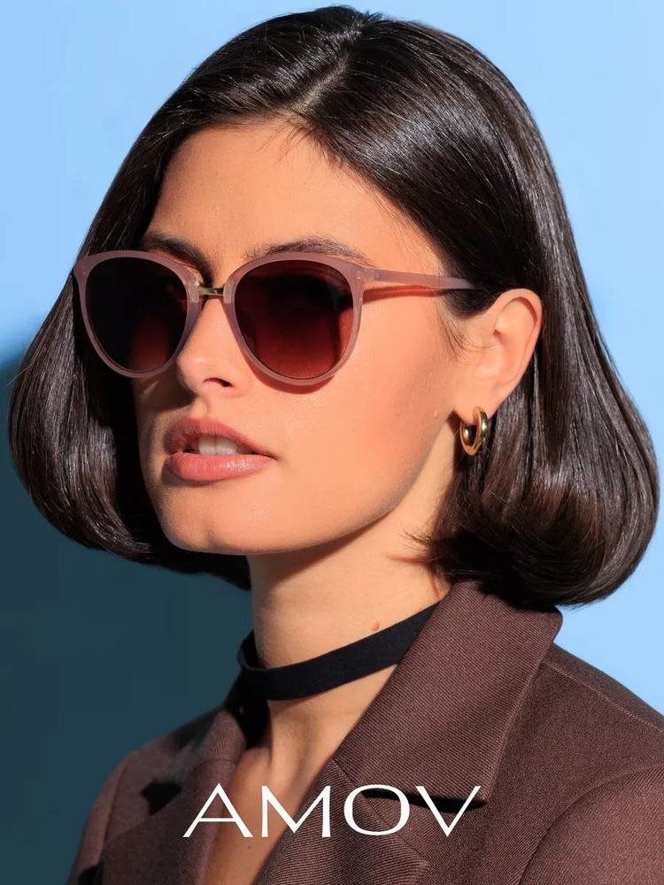 AMOV Очки солнцезащитные женские 2025 купить на OZON по низкой цене ...