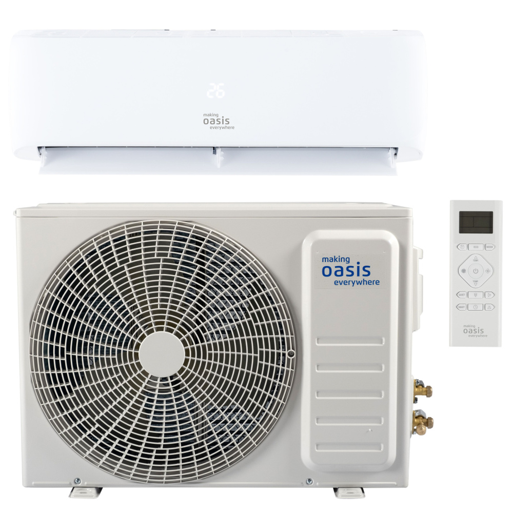 Кондиционер сплит-система Oasis O-9 Pro до 27 м кв / настенный, для дома, квартиры купить c ...