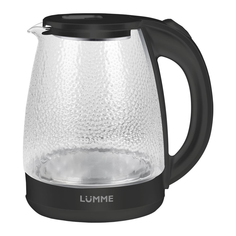 Чайник электрический LUMME LU-KT4117A стеклянный 2л, черный агат купить ...