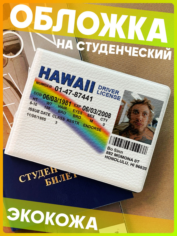 Обложка на студенческий билет Бо Синн мем - купить с доставкой по ...