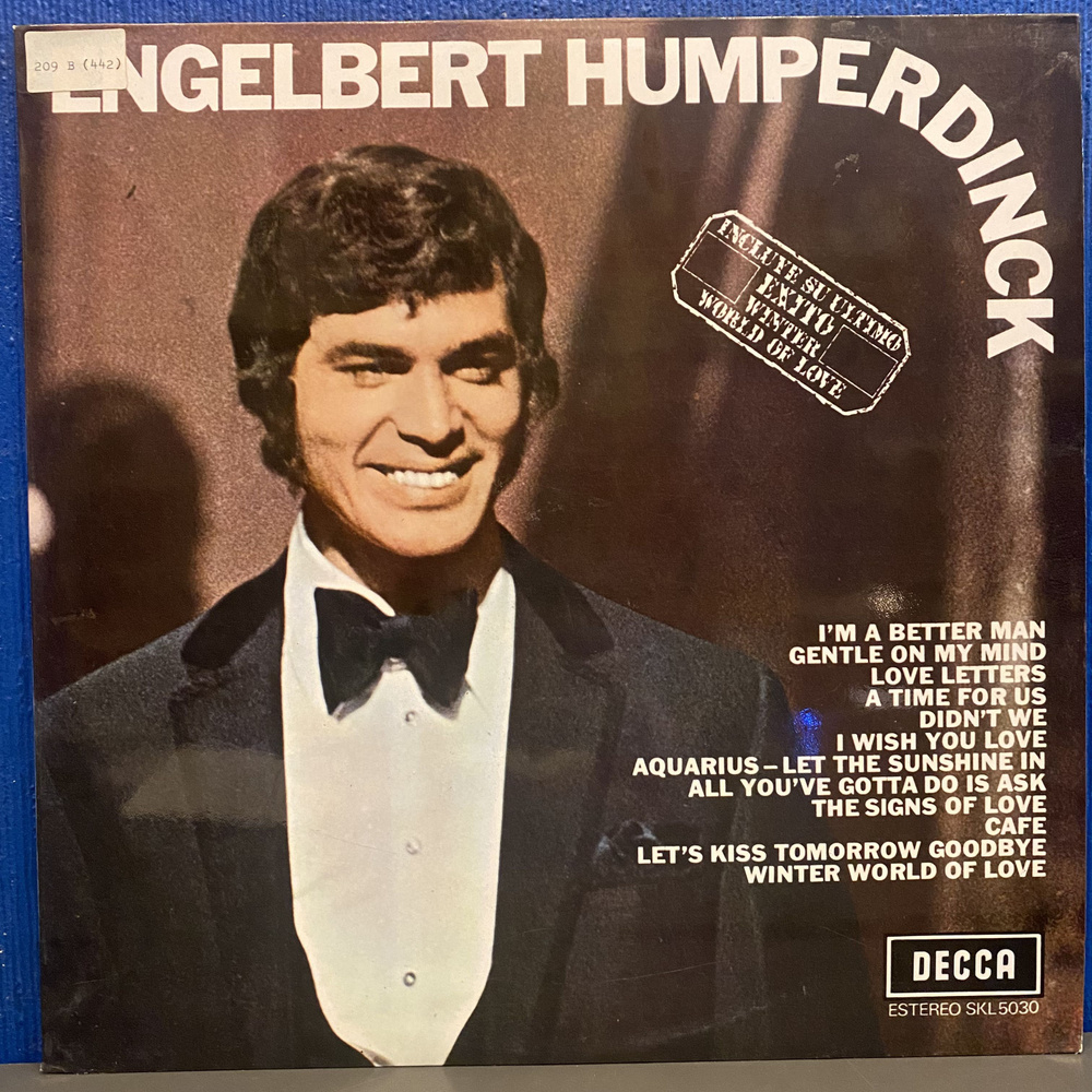 Engelbert Humperdinck . Engelbert Humperdinck NM ПЕРВЫЙ ПРЕСС! 1969 LP Виниловая пластинка ...