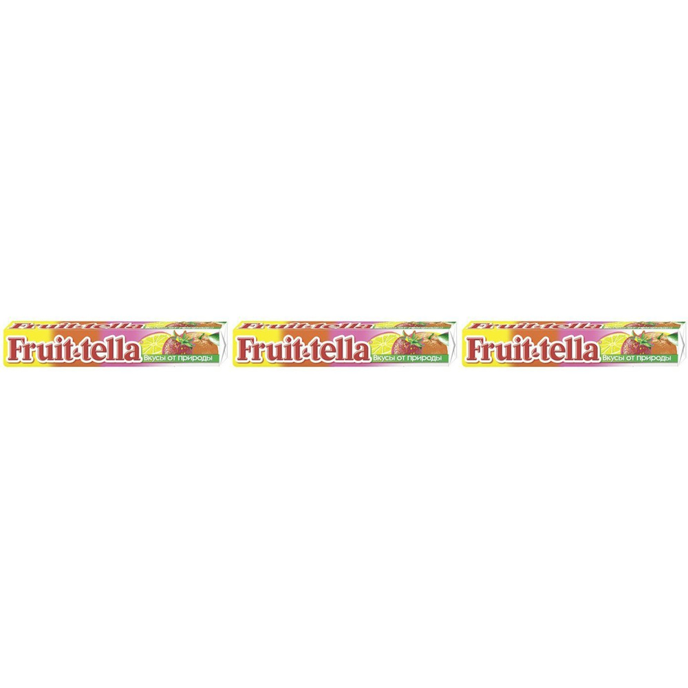 Конфеты жевательные Fruittella Ассорти 41 г, набор: 3 штуки купить на OZON по низкой цене ...