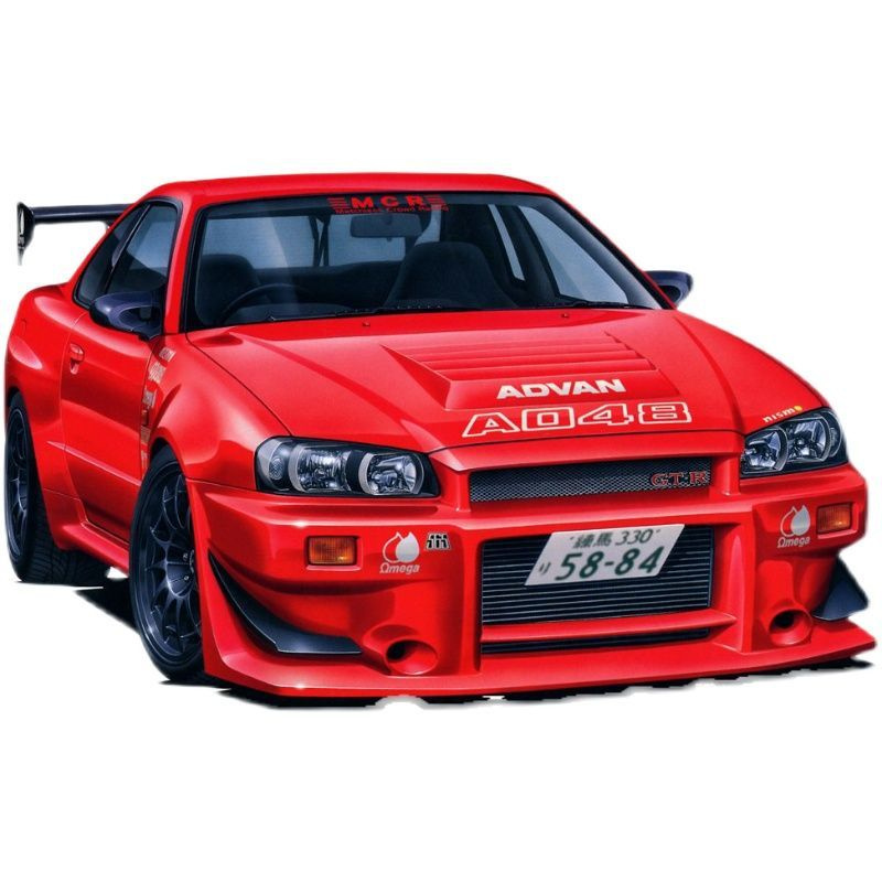 Сборная модель Машинка Aoshima-06351C 1/24 Nissan MCR BNR34 Skyline GT ...