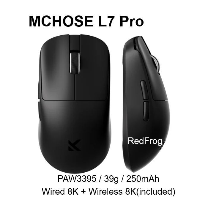 Мышь беспроводная MCHOSE беспроводная L7 , черный купить c доставкой на OZON по низкой цене ...