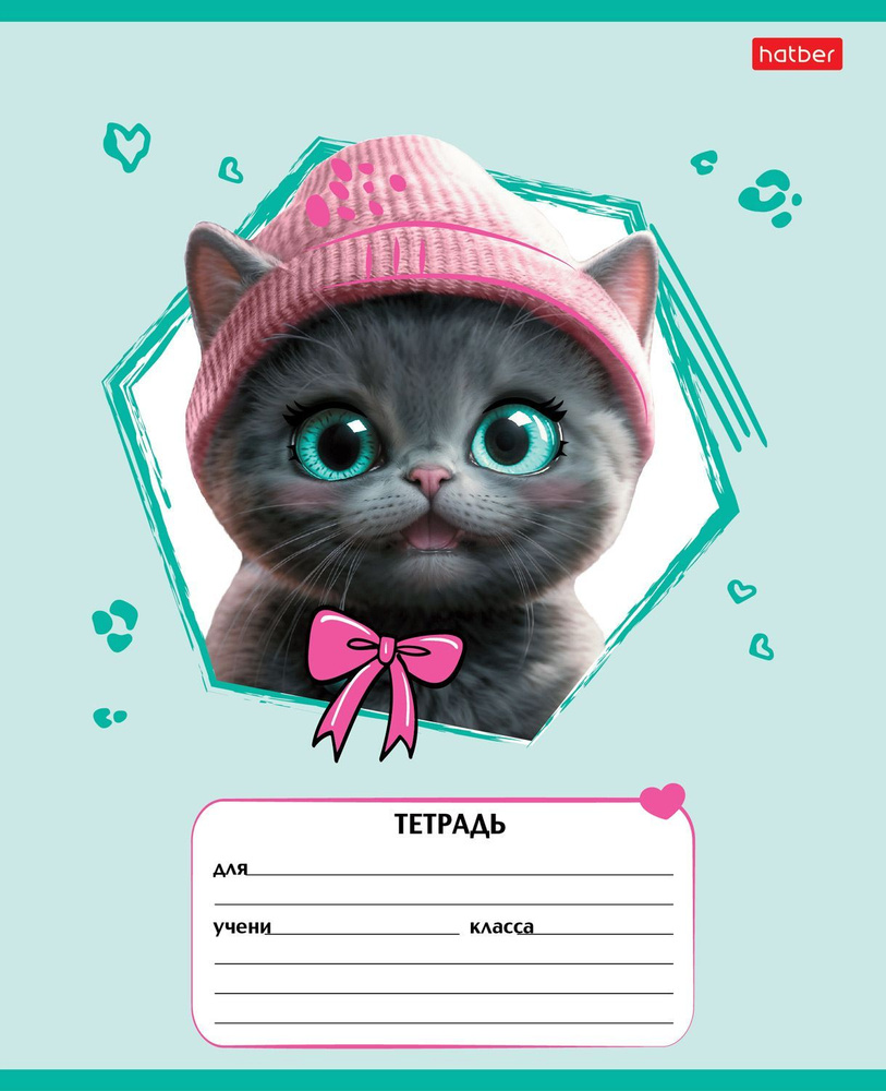 Набор тетрадей Hatber 12 листов формата А5, линия, 65 г/кв. м, 5 дизайнов/10 тетрадей в блоке ...