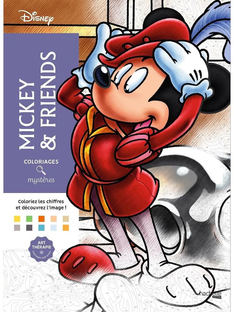 Раскраска по номерам дисней Coloriages mysteres Disney купить на OZON ...