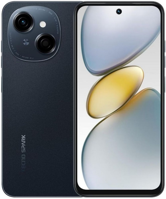 Смартфон Tecno KL4 64+3 Startrail Black 64 ГБ 3 ГБ Черный 6.67 IPS KL4 ...