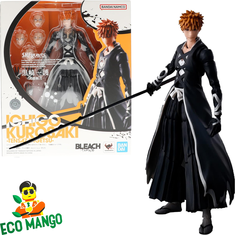 Фигурка Bandai S.H.FIGUARTS Bleach: Thousand-Year Blood War, Ичиго Куросаки, Bankai Tensazagetsu ...