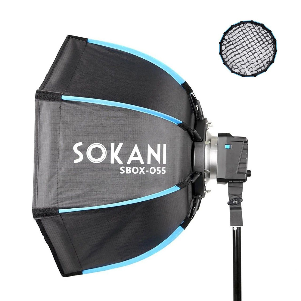 Sokani 55 см складной глубокий восьмиугольный софтбокс крепление Bowens ...