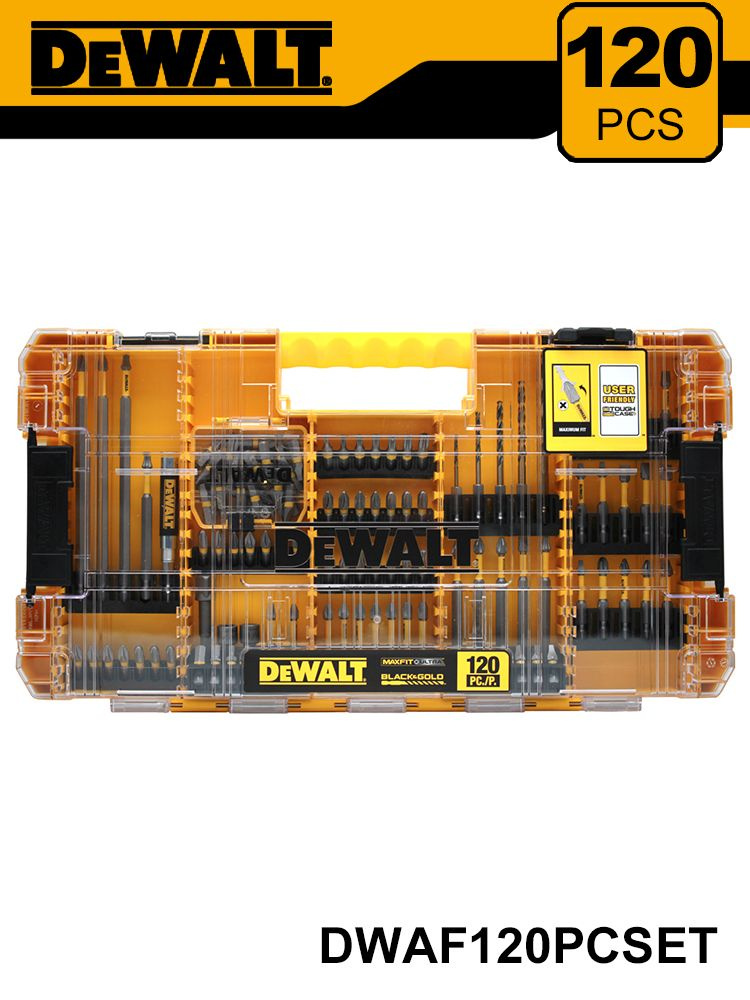 DeWalt DWAF120PCSET Набор бит для шуруповерта, Упакован в коробку для ...