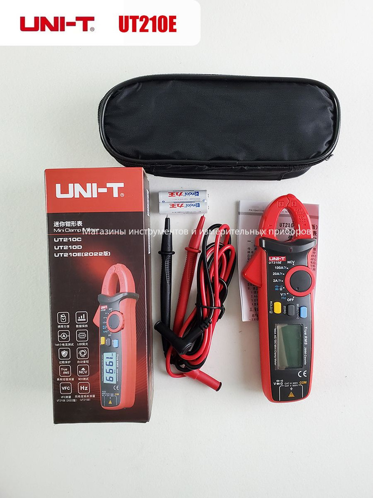 UNI-T,UT210E,Детектор утечки тока,Токовый зажим,Минимальное разрешение ...