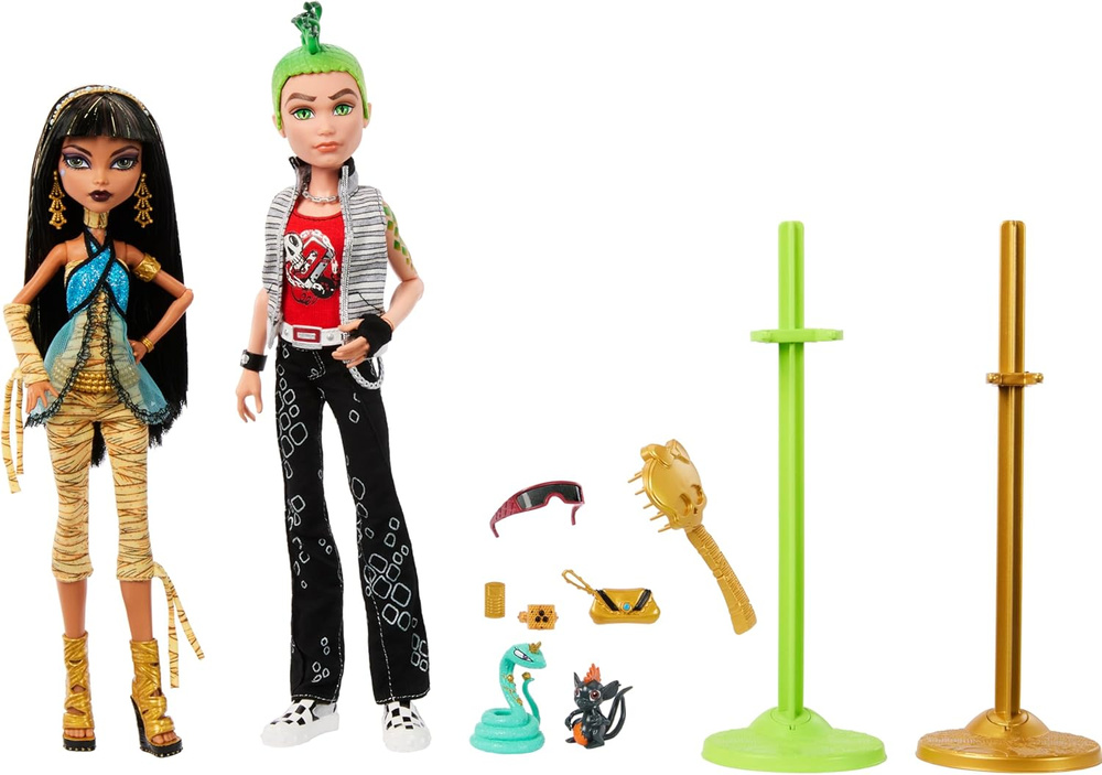 Monster High & Mattel, Cleo De Nile and Deuce Gorgon - Original Cree ...