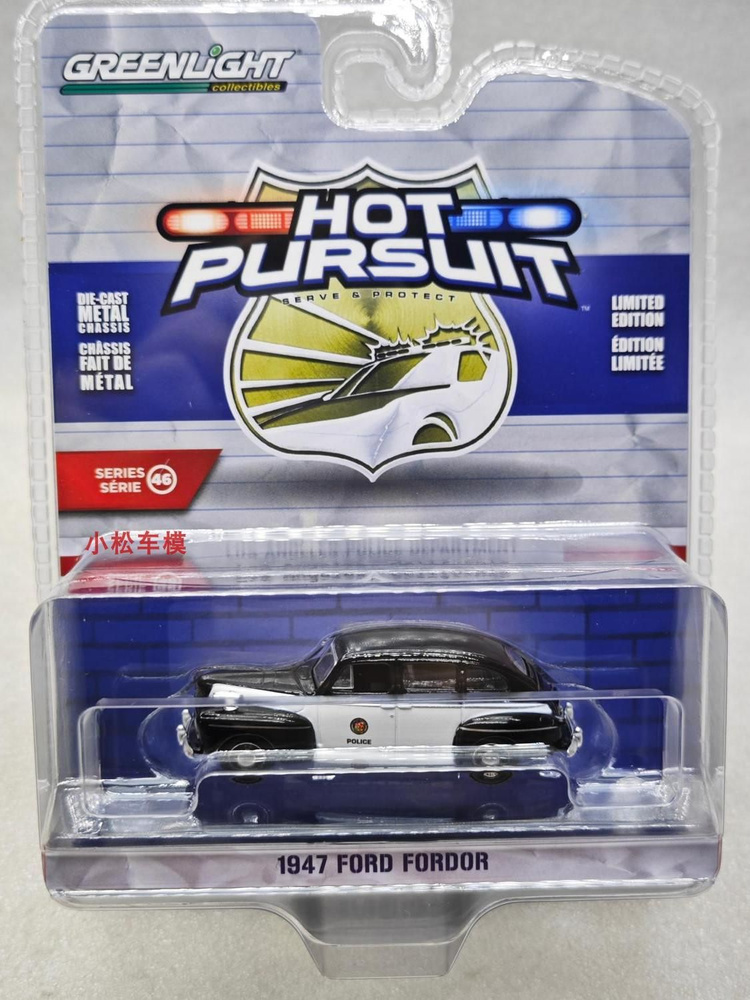 Машинка GreenLight 1/64 Heat Tracking Series 46-1947 Fordor Los Angeles Police Department (LAPD ...