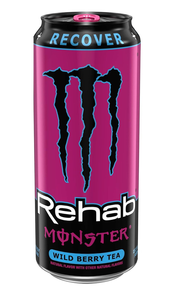 Энергетический напиток Monster Energy Rehab Wild Berry Tea 458 мл, США ...