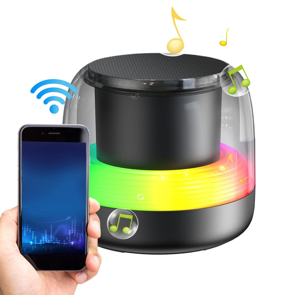Mini Music Player Speaker Wireless 5.0 с RGB Light ,Умная колонка ...