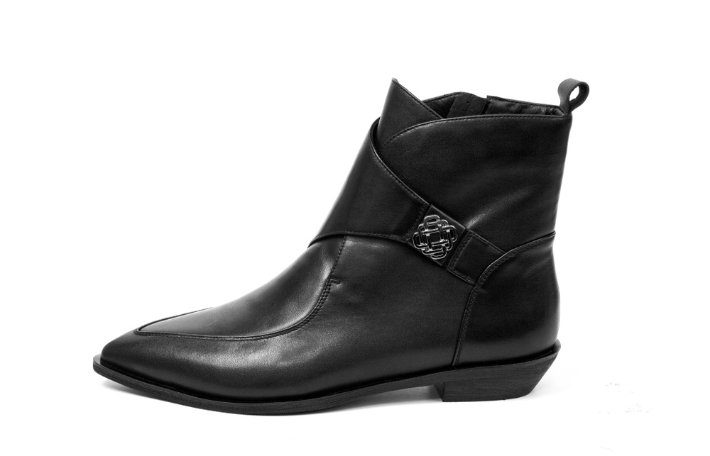 Ботинки Женский HELENA BERGER черный, размер 38 Демисезон F Молния Стандартный низкий (до 4 см ...