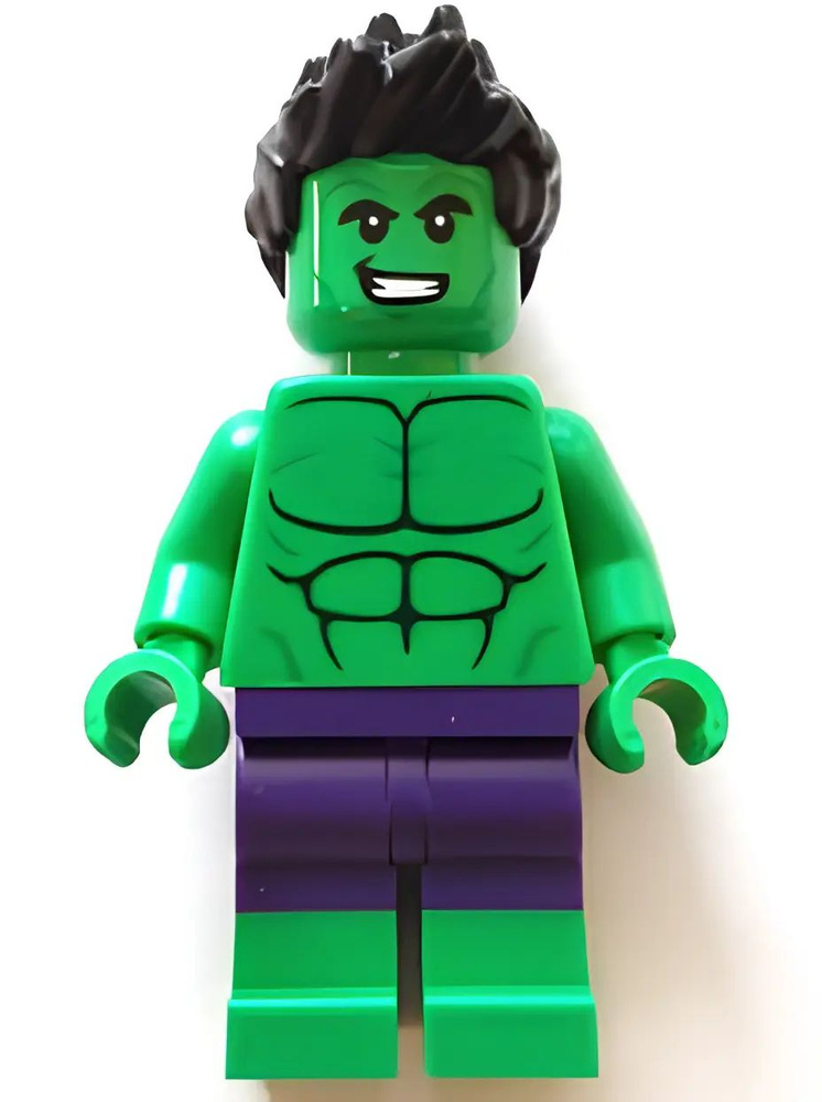 Минифигурка LEGO Hulk - Minifigure, Dark Purple Pants, Spiked Hair ...