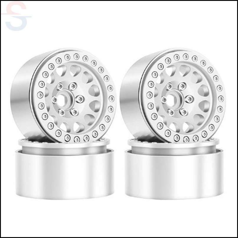 4 шт. 1.9 Beadlock ступицы колеса обода для 1/10 RC TRX4 SCX10 Silver купить на OZON по низкой ...
