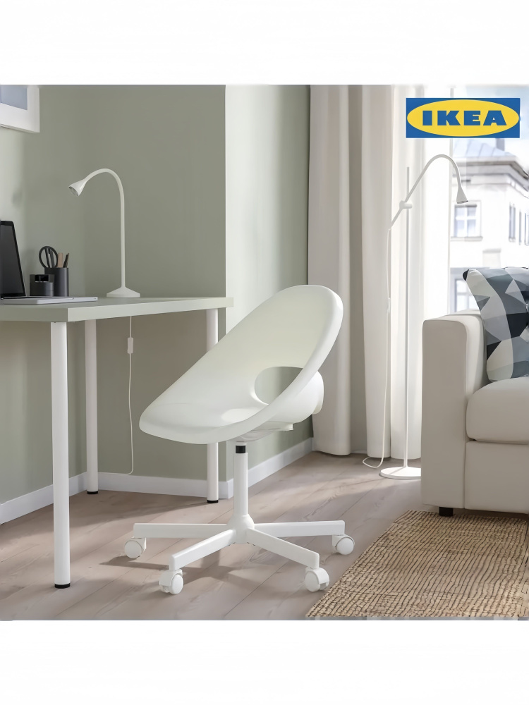 IKEA Стул мастера, Белый купить на OZON по низкой цене (2971881182)