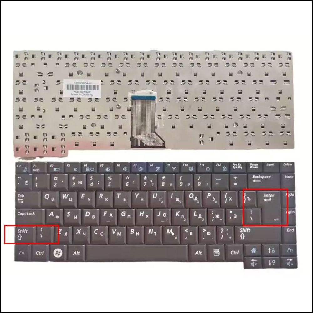 Новая клавиатура для Samsung NP-R60 R70 R510 R560 P510 P560 P500 R508 ...