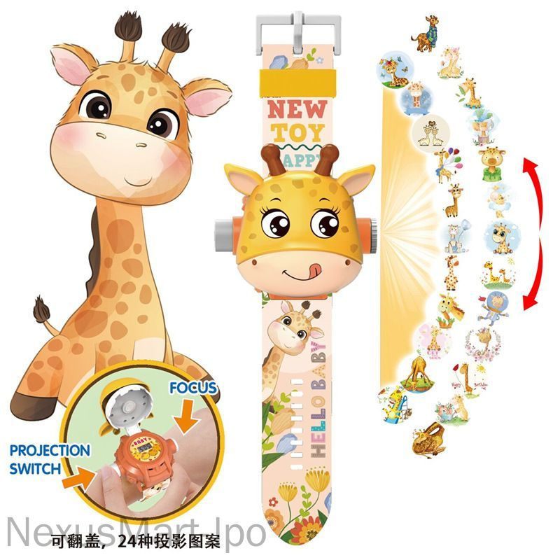 24 картинки, Cinnamoroll/My Melody, аналог TikTok! Детские часы-игрушка с LED подсветкой-серый ...