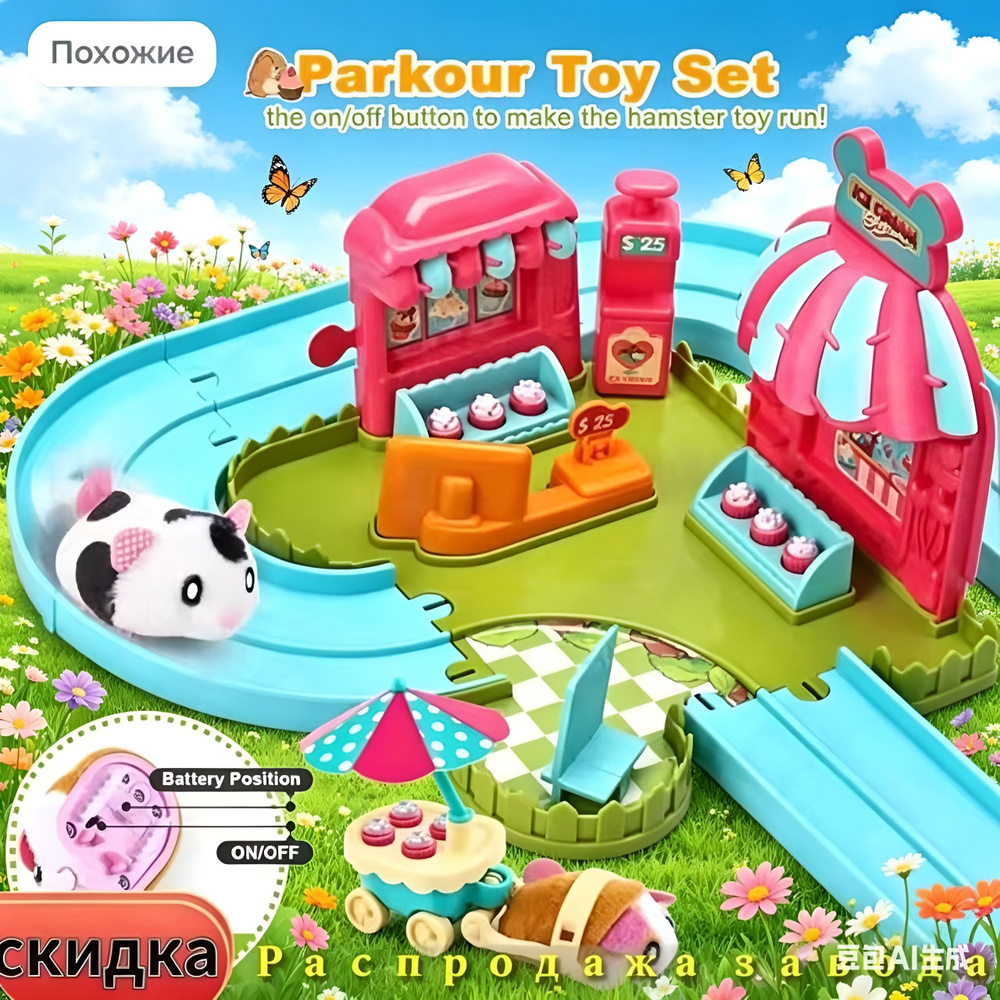 Игровой набор Fenfa "Город хомяков" Синее Кафе в гостях у Хомы (1 ...