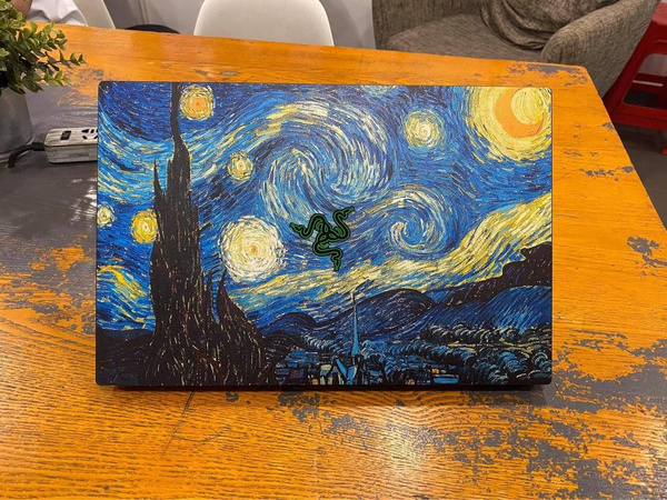 Наклейка на крышку и клавиатуру для Microsoft Surface Laptop 3 1873/ Гидрогелевая защитная ...