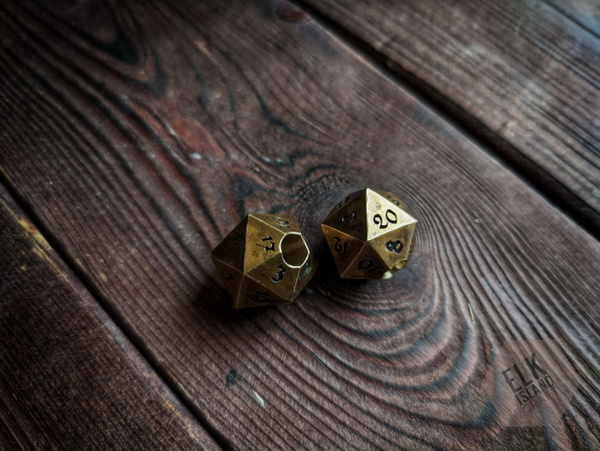 Латунная бусина кубик DND D20 купить на OZON по низкой цене (1552518764)