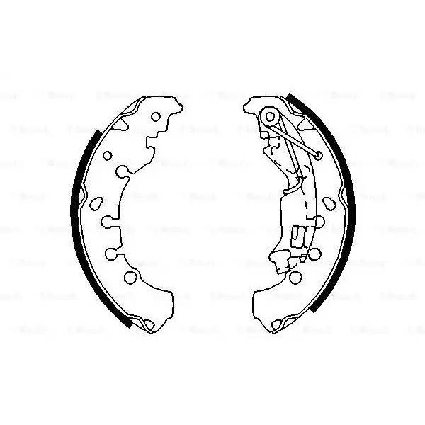 Колодки тормозные барабанные (комплект) для Fiat 500 2007-2019, Фиат ...
