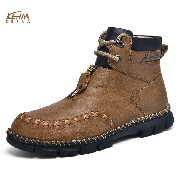 Ботинки Мужской KERNA медь, размер 45 Зима R (средняя) Молния, Шнурки Китай купить c доставкой ...