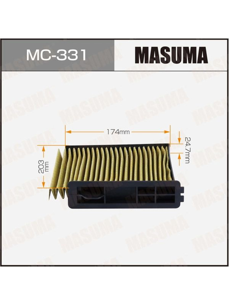 Салонный фильтр Masuma AC-208E, арт. MC-331 купить на OZON по низкой цене (1888292349)