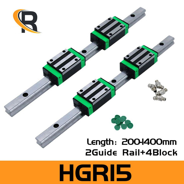 Квадратная линейная направляющая,2шт HGR15/HGR20 300-1400 мм + 4шт ...