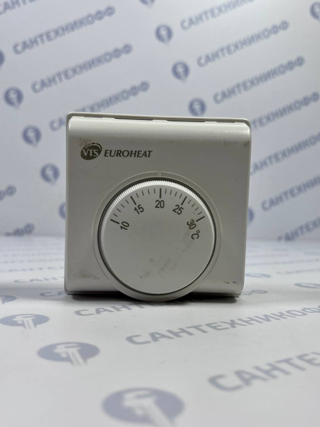 Термостат EuroHeat Volcano VTS TR 010, ручной, 230В, белый купить на ...