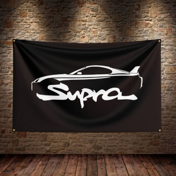 Флаг плакат баннер JDM Toyota Supra Тойота Супра купить на OZON по ...