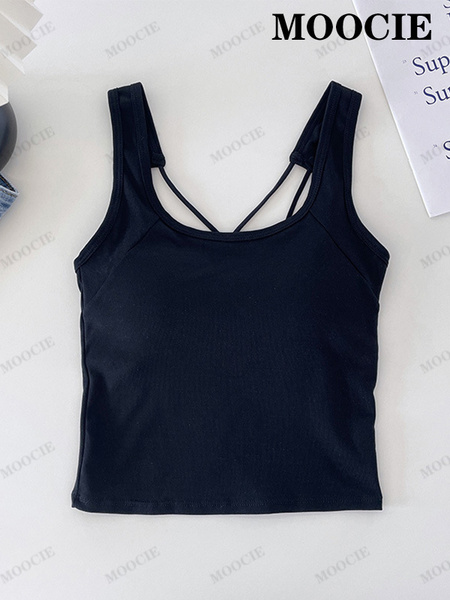 Топ Женский MOOCIE черный, размер 40, 46 Полиэстер Без рукавов Повседневный Китай купить c ...