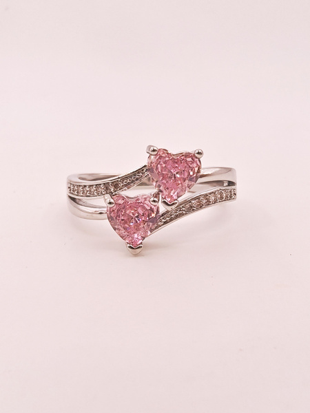 Blur Jewelry Кольцо женское бижутерия с камнями "Сердце" купить на OZON ...