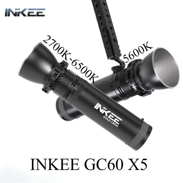 INKEE GC60X5 Bi-Color 60W COB Портативный Заполняющий свет для фотосъемки в помещении и на ...