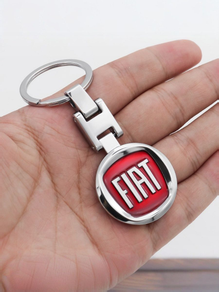 Автомобильный брелок с двусторонним логотипом автомобиля из металла для ...