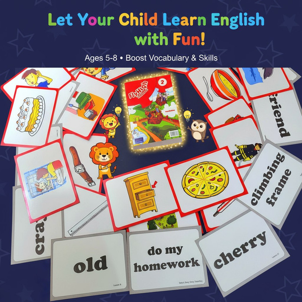Карточки Fly High 2 Комплект Flash Cards с Рисунками и Словами Для ...