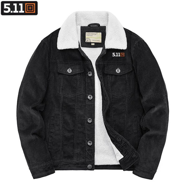 Куртка Мужской 5.11 Лейбл черный, светло-розовый лацканы Вельвет ...