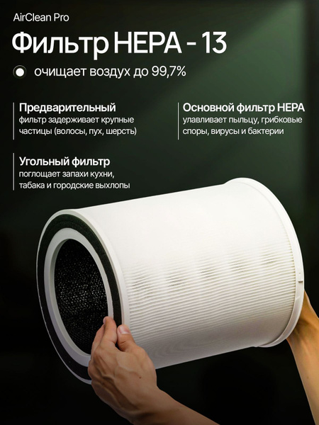 Фильтр для увлажнителя, очистителя воздуха AirClean Pro круглый 240х285 ...