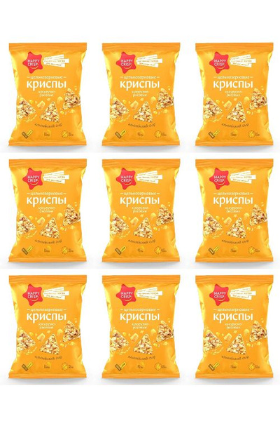 HAPPY CRISP Криспы цельнозерновые Альпийский сыр 50 г, 9 шт купить на ...